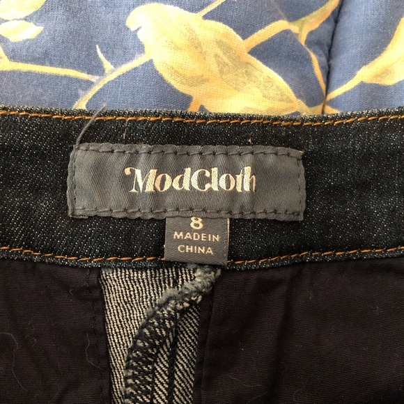 Modcloth | Shorts | Modcloth Denim Sailor Shorts Nwot | Poshmark